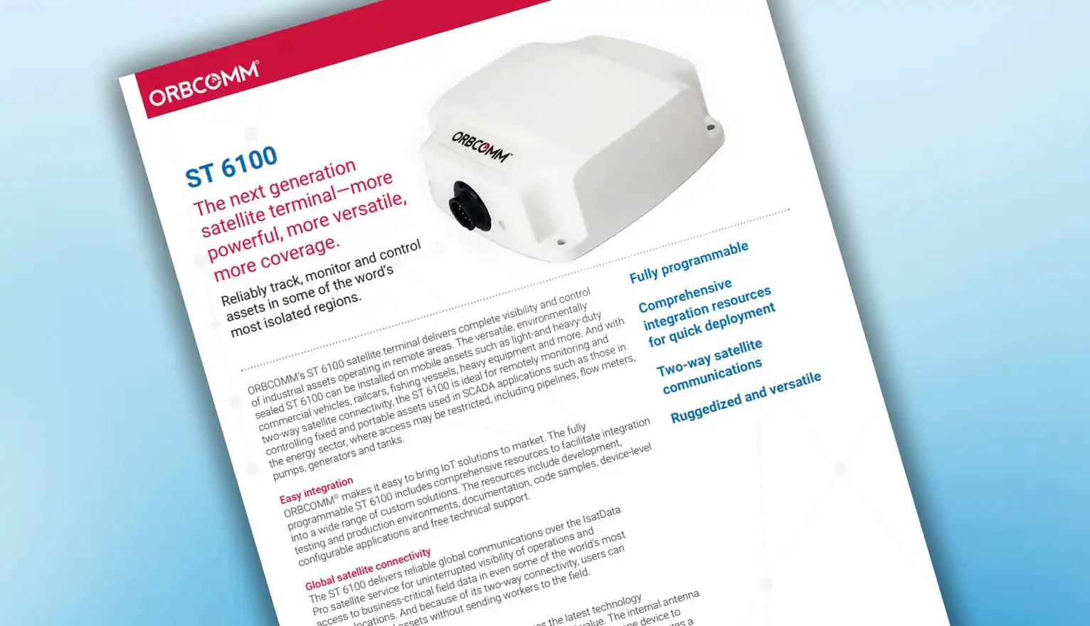 Satellite | KOREA ORBCOMM